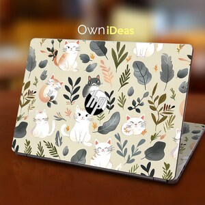 HP Laptop Sticker Cute Cat Design Personalized Anniversary Gift for Hp ...