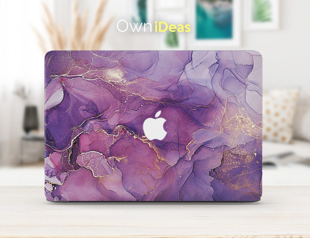 Purple Marble Texture, MacBook Skins, Mac Keyboard Cover, Personalized ...