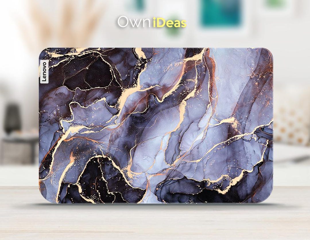 Lenovo Computer Sticker for Laptop Accessories Black Marble Design Cool ...
