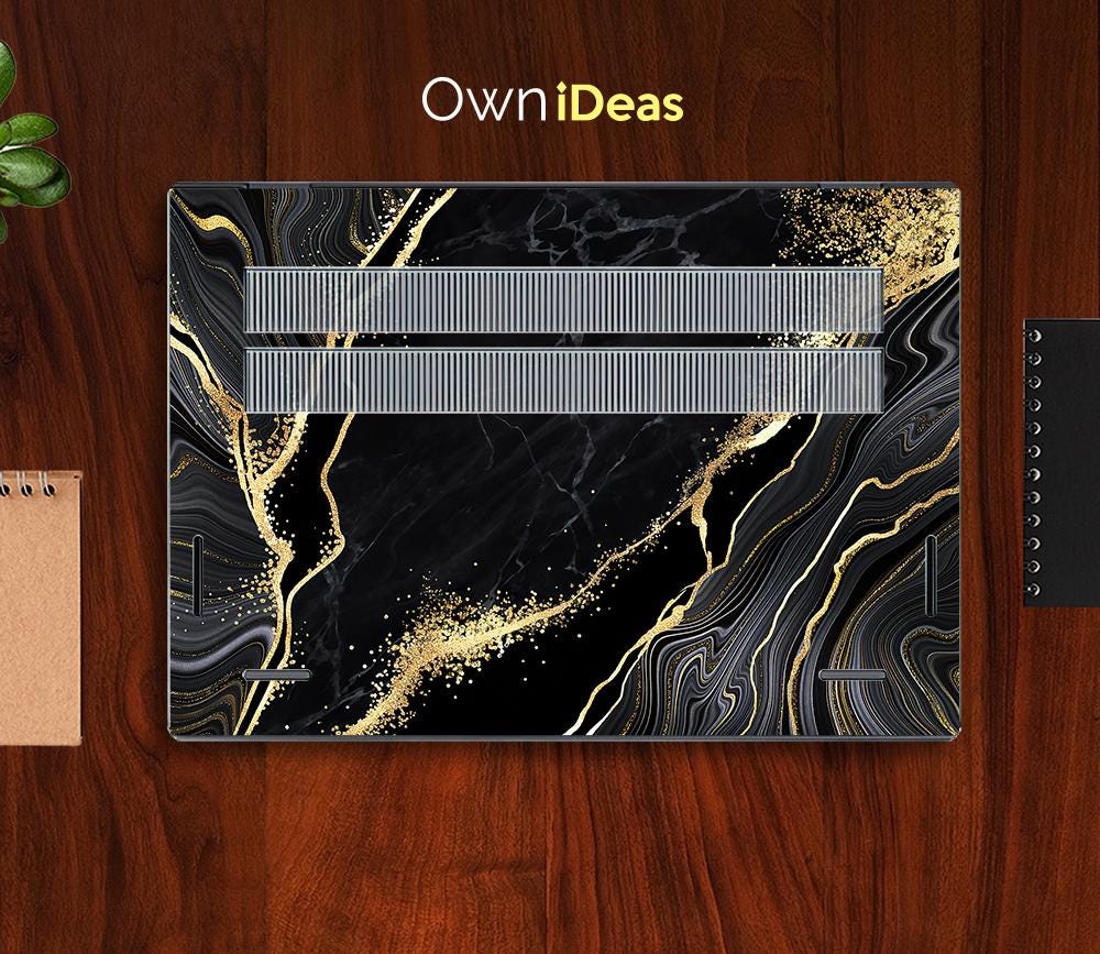 Dell Laptop Skin, Dell Xps 9430 Skin Black Gold Classic Design ...