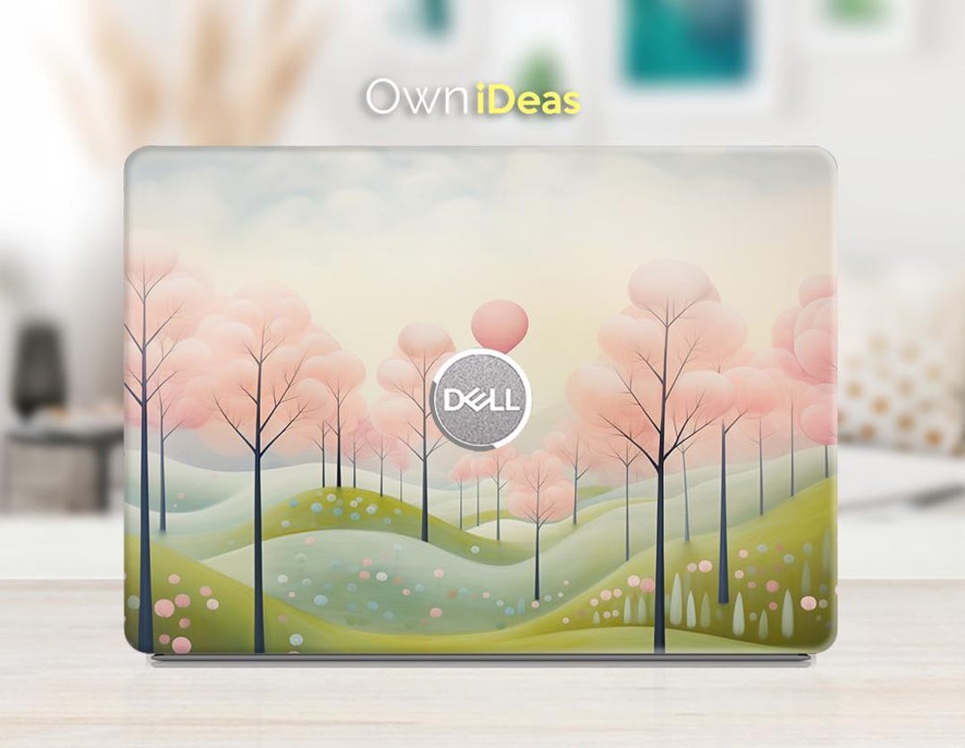 Dell Decal Laptop Skin Beautiful Abstract Tree Design Personalized Gift ...