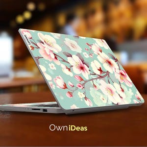 Lenovo Slim Laptop Skin Pink Flower Design Personalized Gift for Sister ...