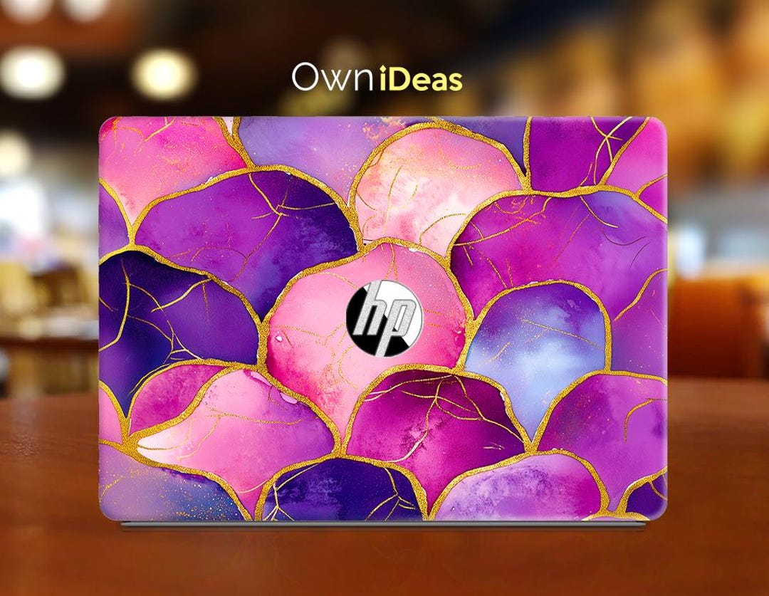 Hp Pavilion Laptop Decal Shiny Marble Mosaic Design New Work Gift for ...