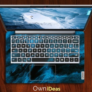 Personalization Gift, Lenovo Stickers, Individualized Blue Rendering ...