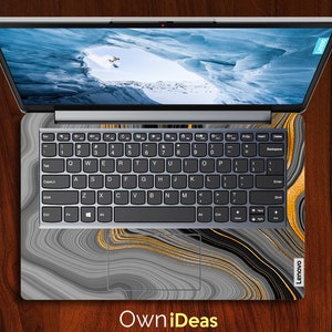 Lenovo Ideapad Flex 5 Skin Abstract Curve Design Personalized ...