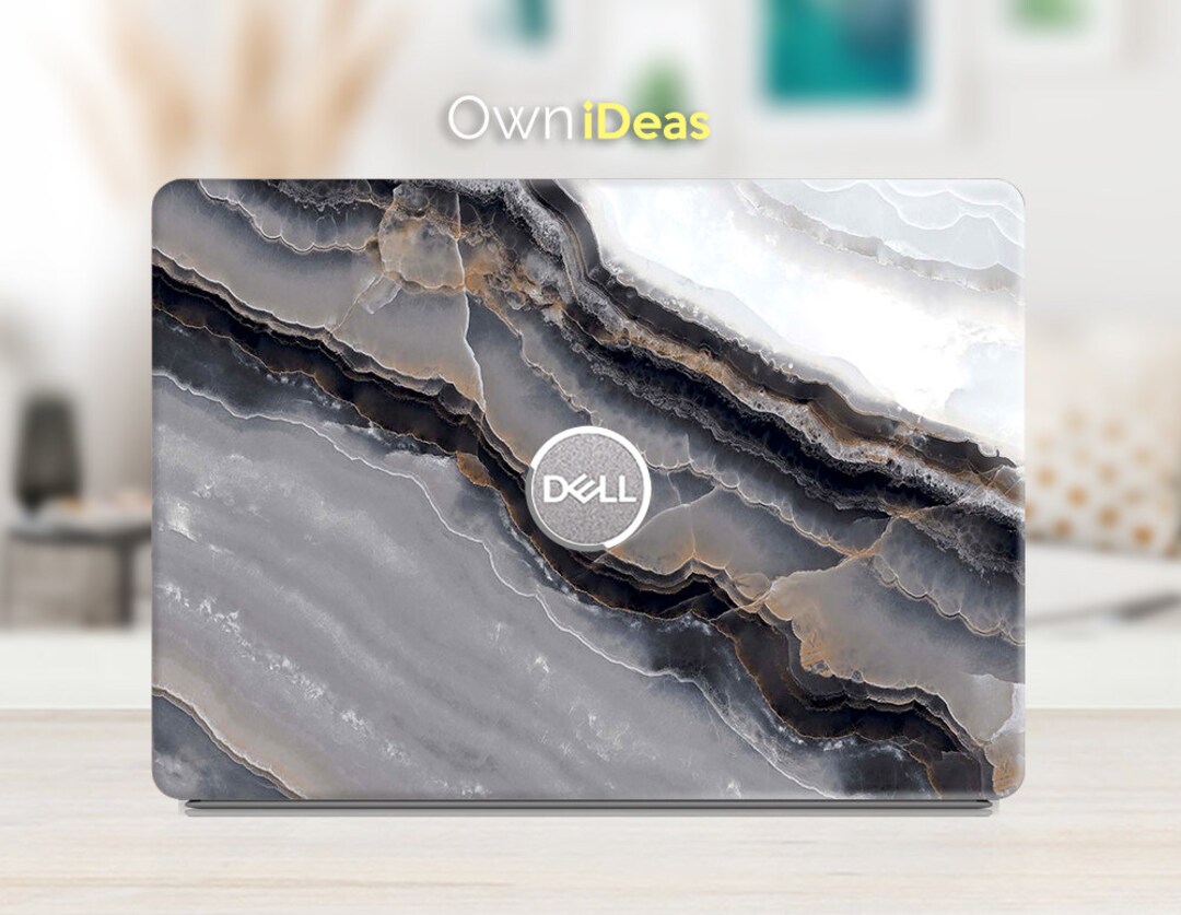Laptop Skins for Dell, Marble Texture Design, Personalized Customizable ...