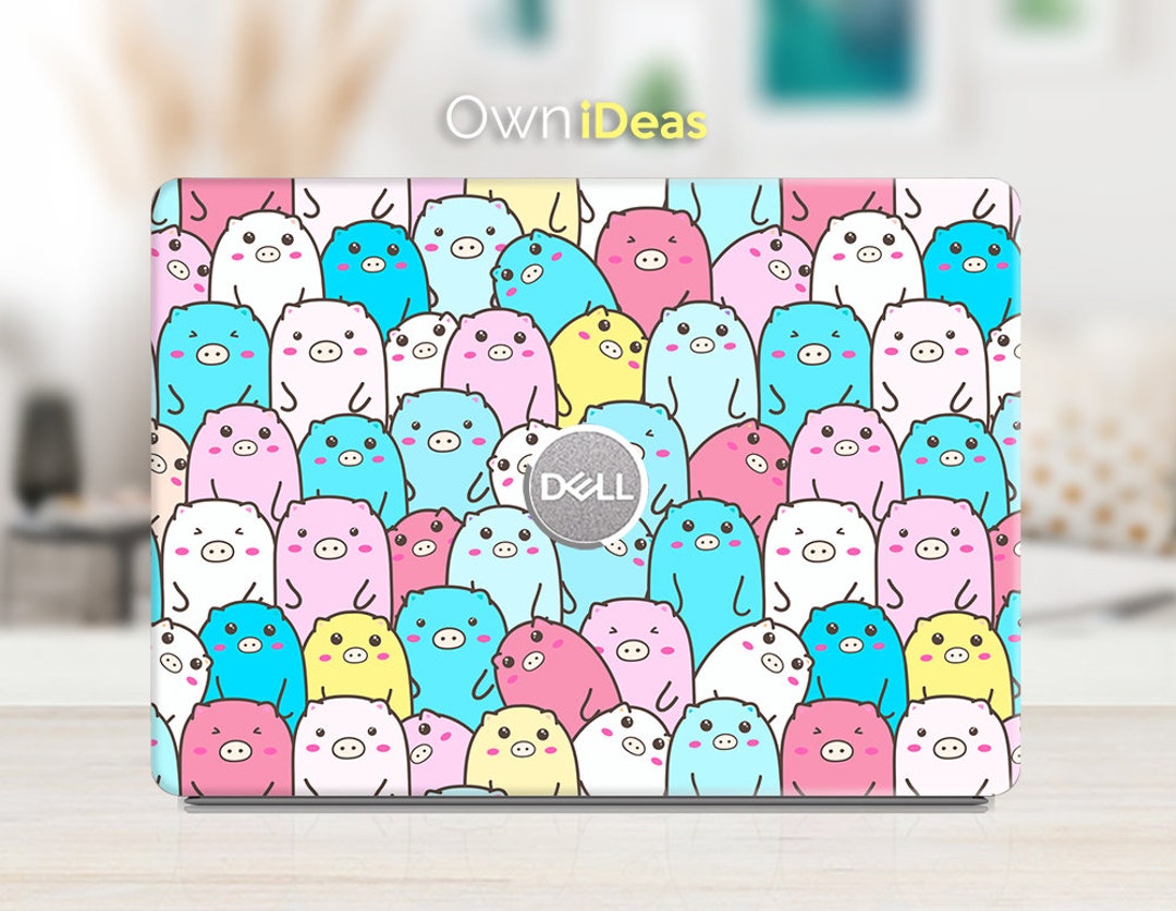 Dell Notebook Laptop Keyboard Skin Cartoon Pig Adorable Animal Decal ...