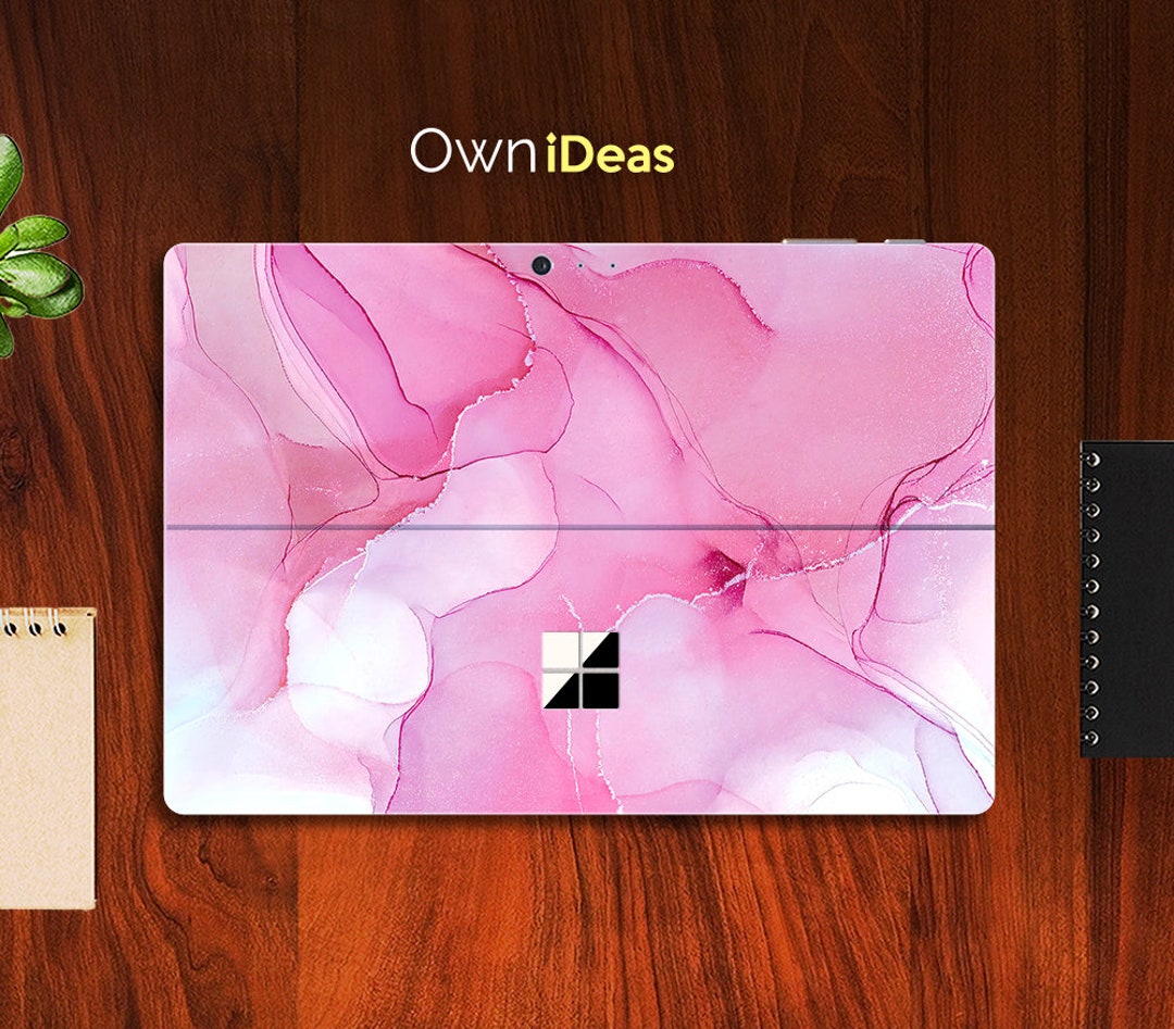 Surface Pro Skin Custom Watercolor Pink Sticker Design Personalized ...