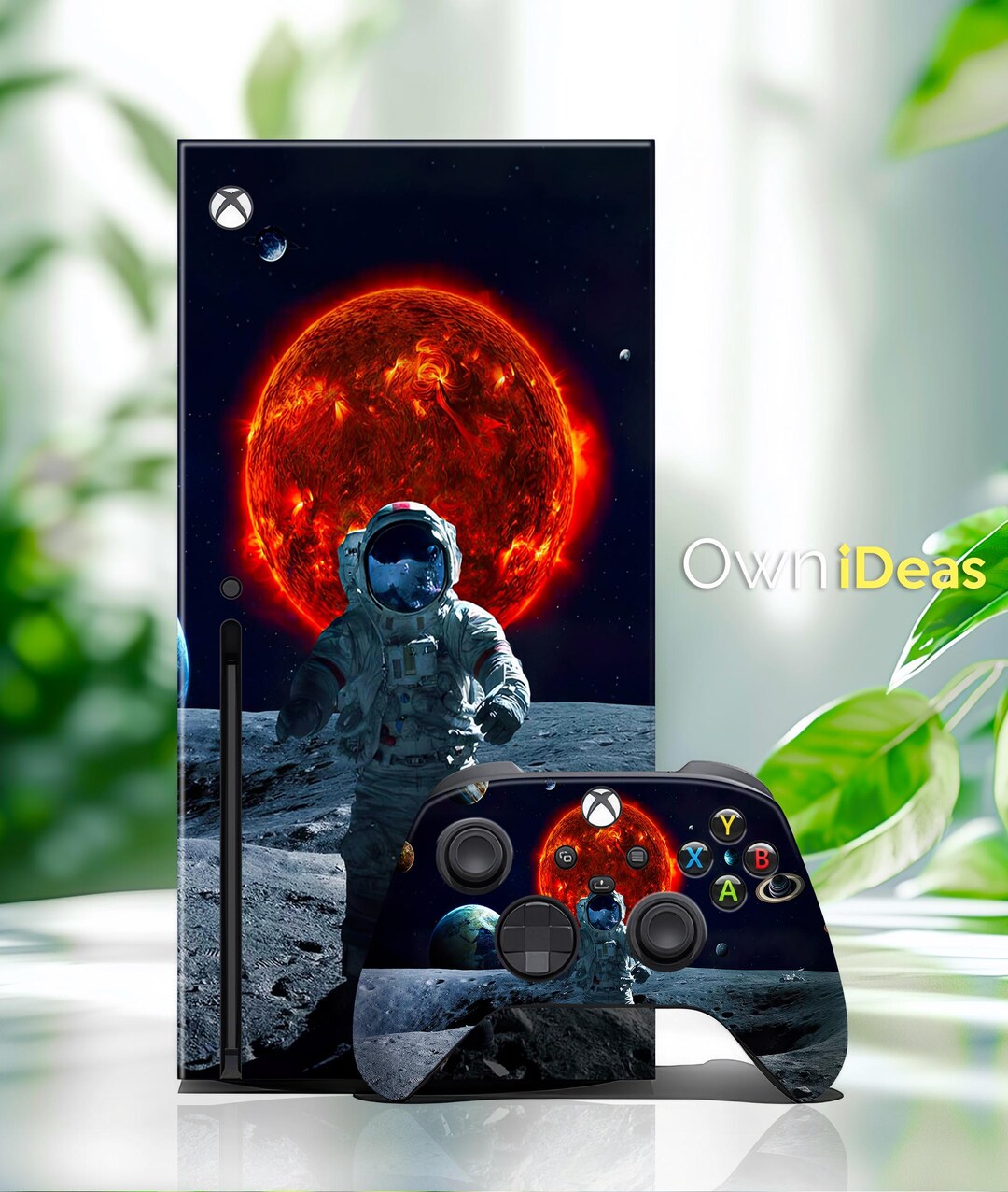 Xbox Console Sticker Cool Space Astronaut Vinyl Sticker for Xbox Series ...
