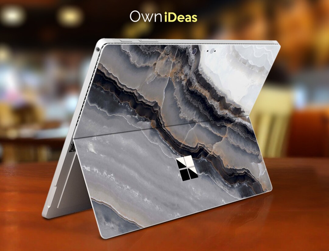 Surface Pro Go Tablet Skikn , Black Marble Design Personalized Gift ...