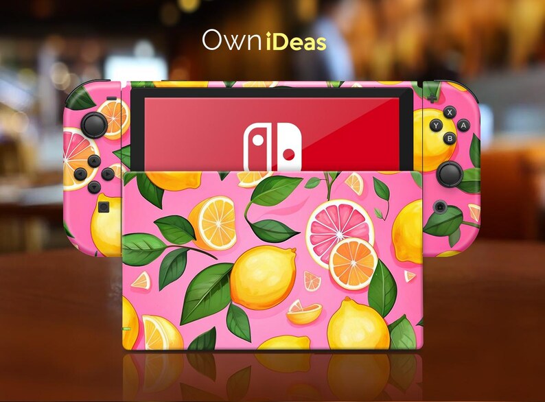 Nintendo Switch Decal Fresh Lemon Design Personalized Gift Nintendo ...