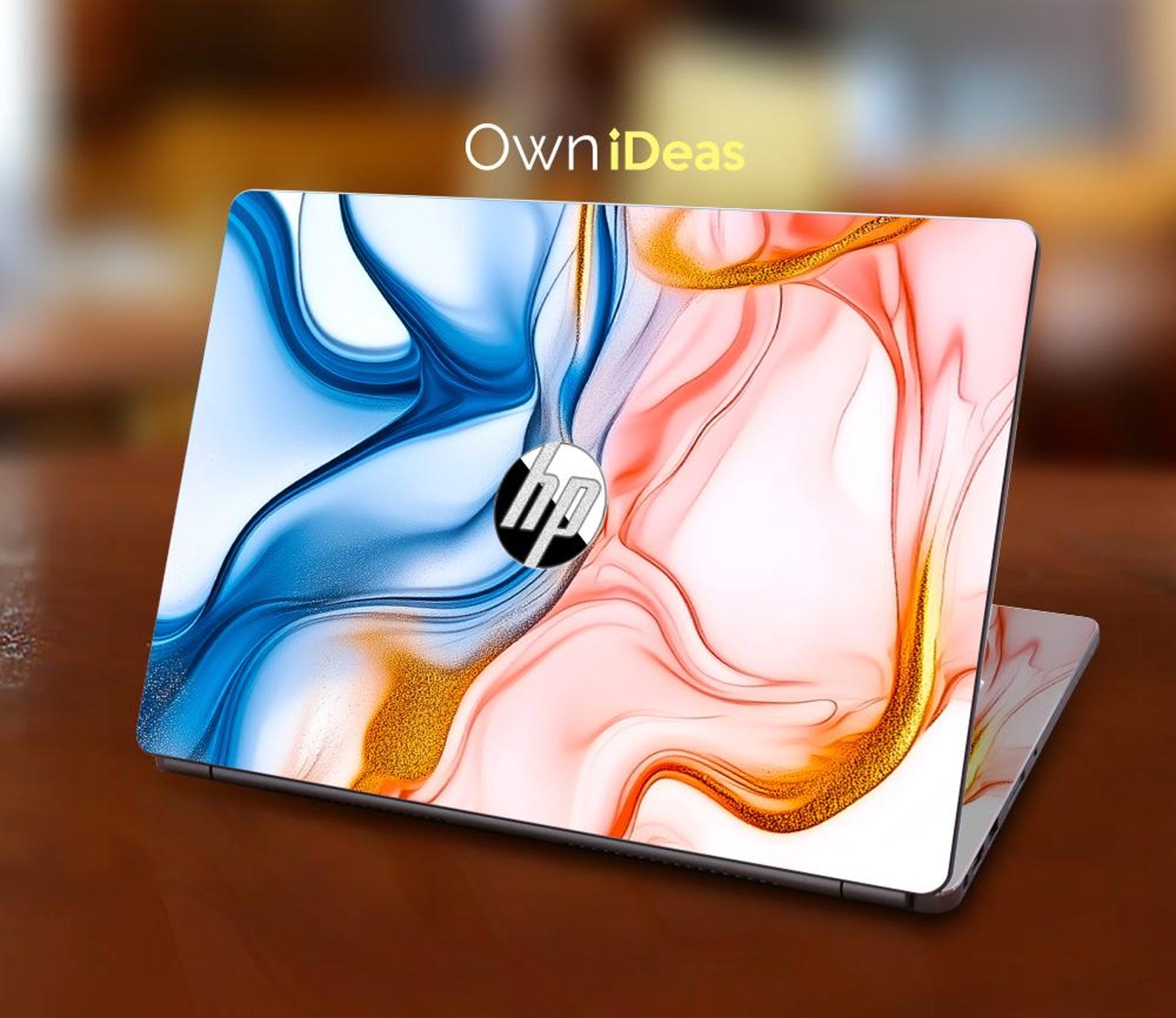 HP Laptop 15-FC Laptop Sticker Marble Design Custom Gift Vinyl Sticker ...