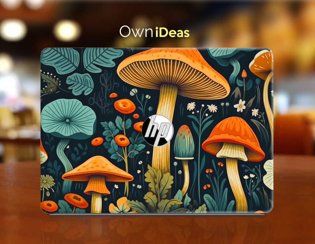 Hp Laptop Skin Fungi-inspired Patterns Design Custom Decal Personalized ...