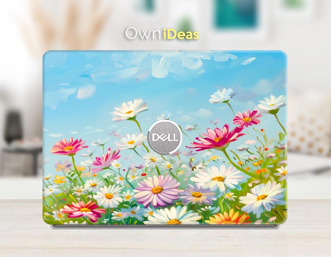 Dell Laptop Sticker Flower Bush Design Personalized Gift for Sister ...