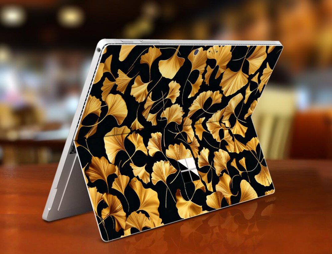 Surface Pro 11 Skin Gold Leaf Pattern Custom Personalized Gift for ...