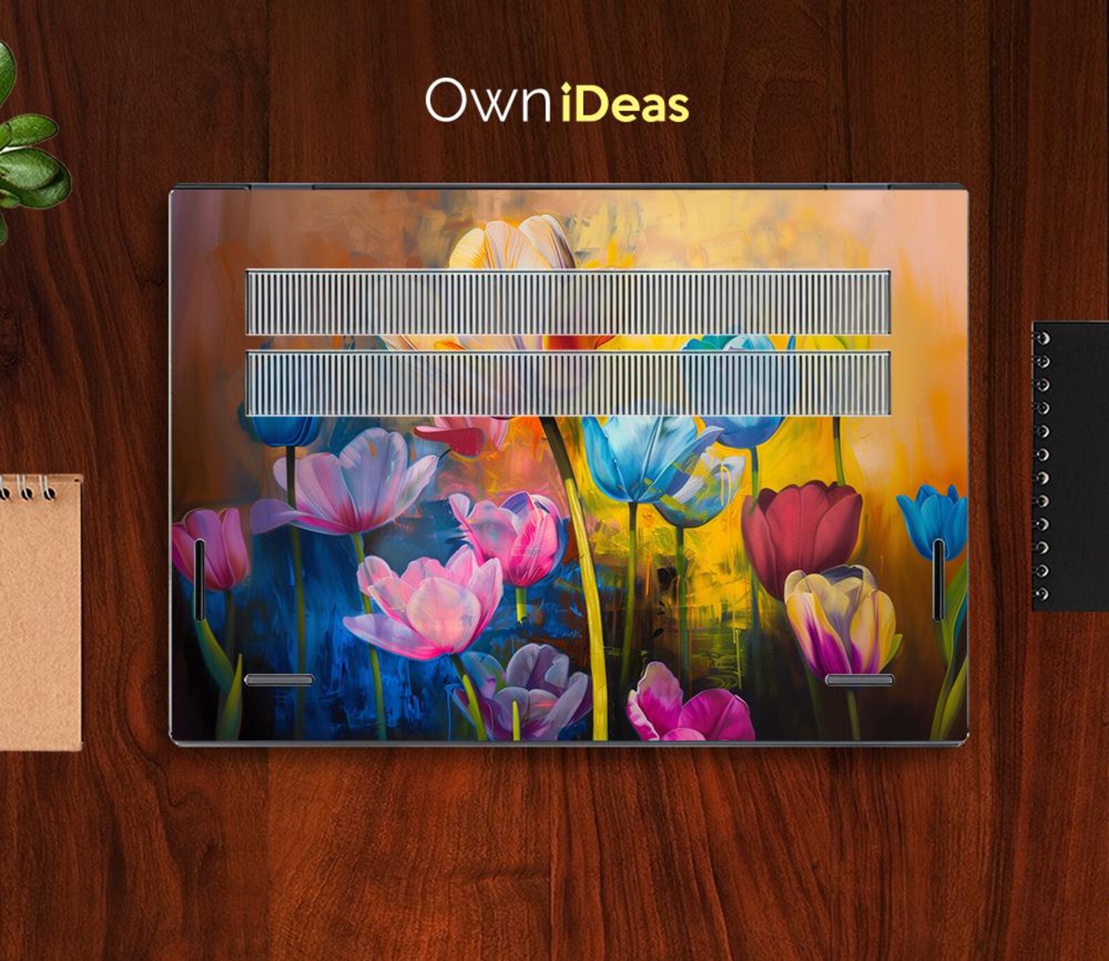 Dell Inspiron Laptop Skin Colorful Oil Painting Floral Design Gift for ...