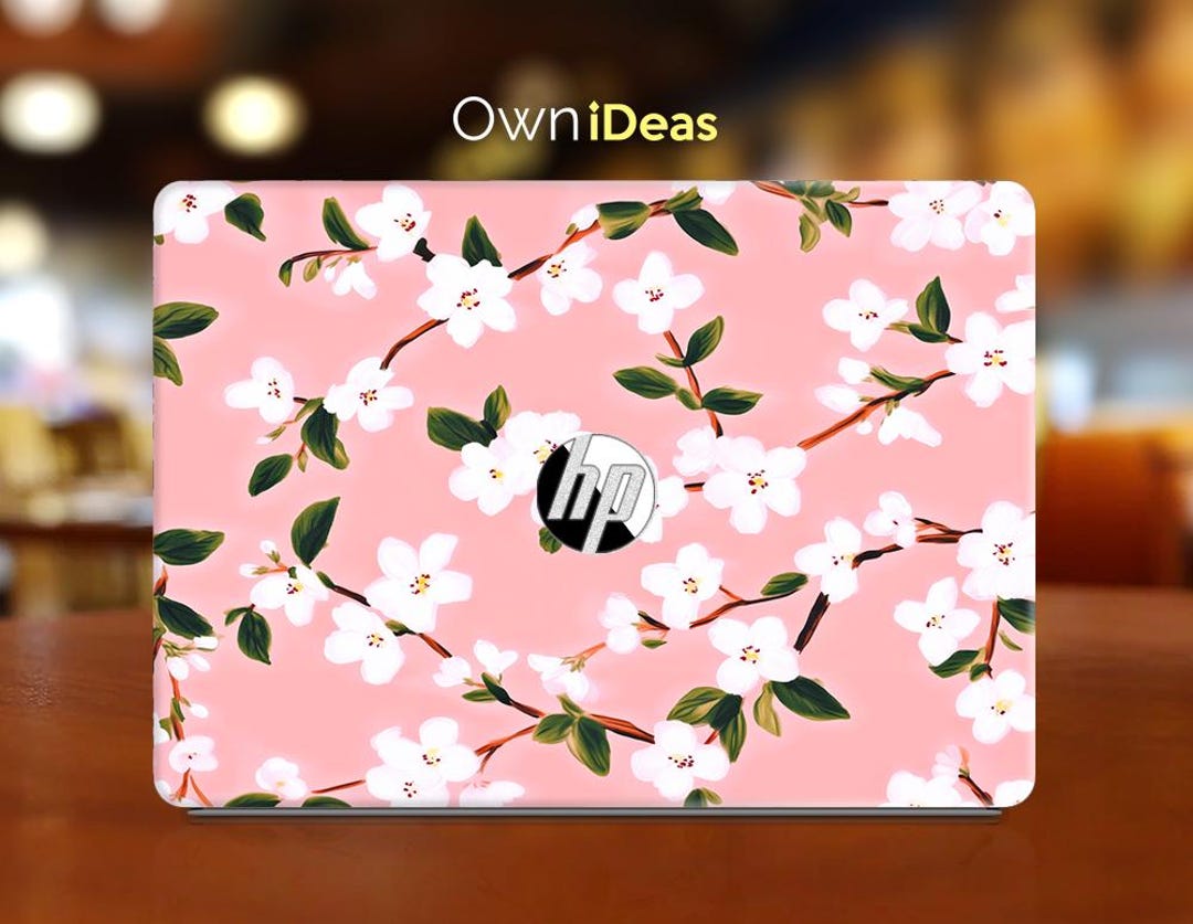 Hp Laptop Decal Pink Oil Painting Flower Pattern Personalized Gift for ...