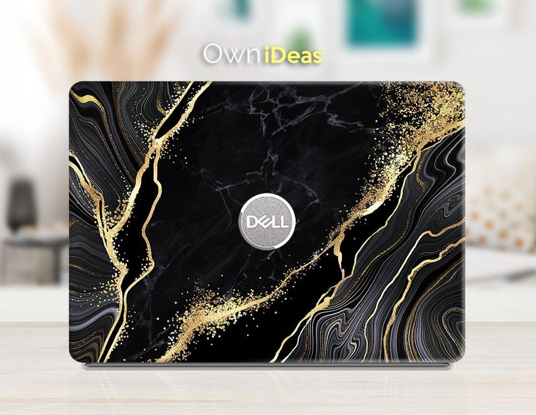 Dell Laptop Skin, Dell Xps 9430 Skin Black Gold Classic Design ...
