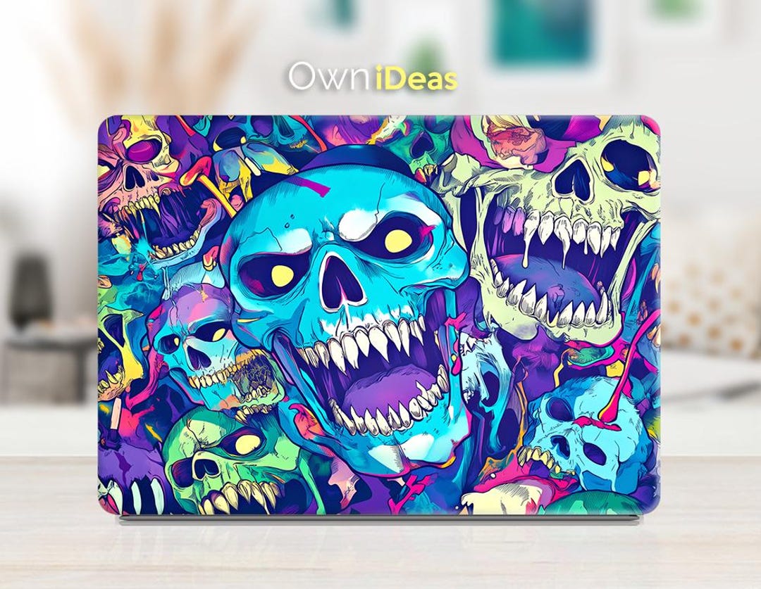 Dell Latitude Laptop Decal Office Accessories Skull Design Personalized ...