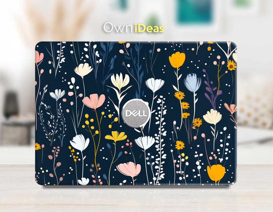 Dell Latitude Laptop Accessories Flower Design Custom Personalized Gift ...