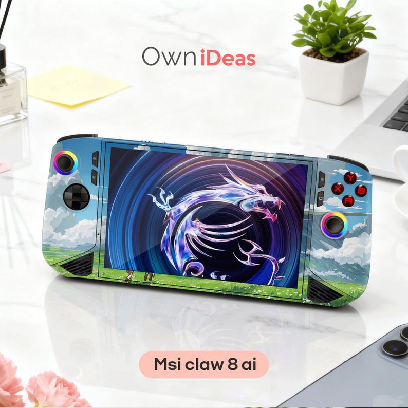 Msi Claw 8 Ai Skin With Clear Case Anime Adventure Design, Making It A ...