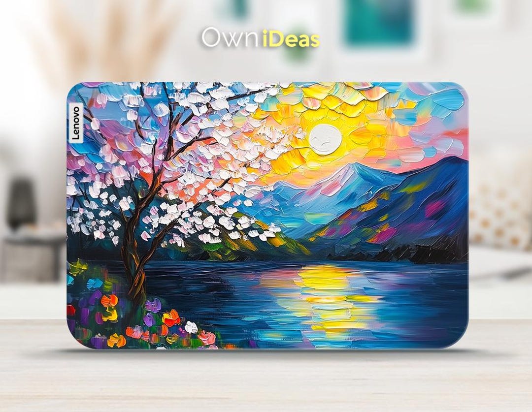Lenovo Laptop Skin Oil Painting Scenery Vinyl Sticker Personalized ...