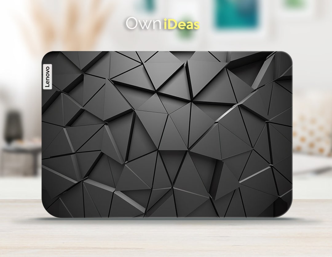 Lenovo Yoga Laptop Thinkpad Sticker Black Geometry Design Personalized ...