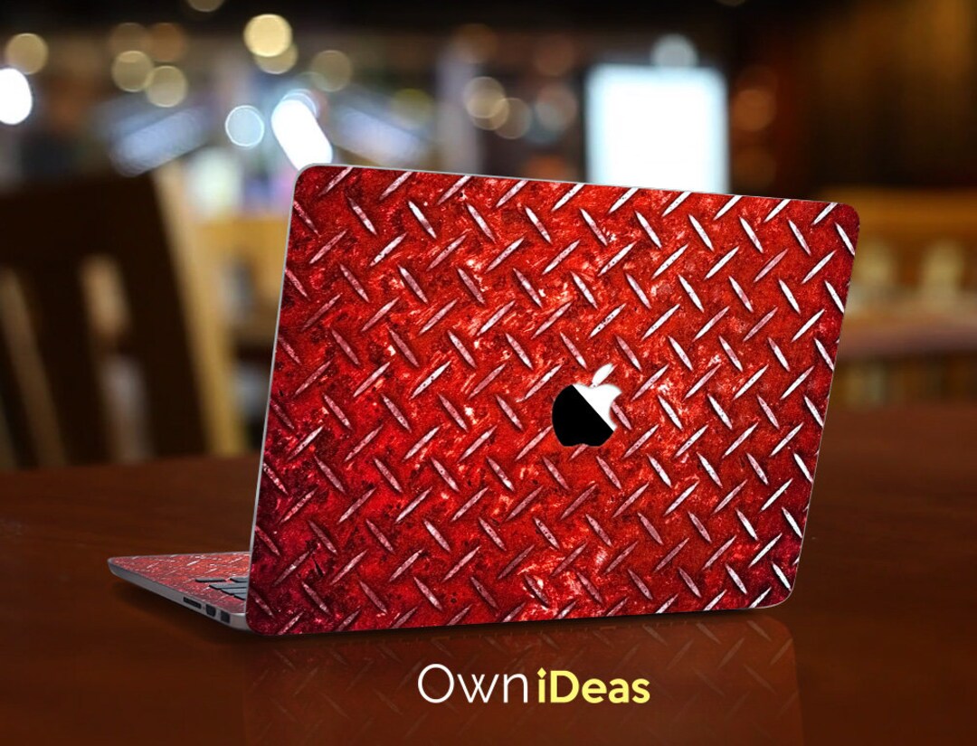 MacBook Skin 13 Inch, Industrial Metallic Style, Apple Laptop Decal ...