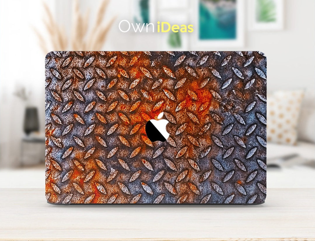 MacBook Stickers, Industrial Metallic Style, Apple Laptop Decal, Mac ...