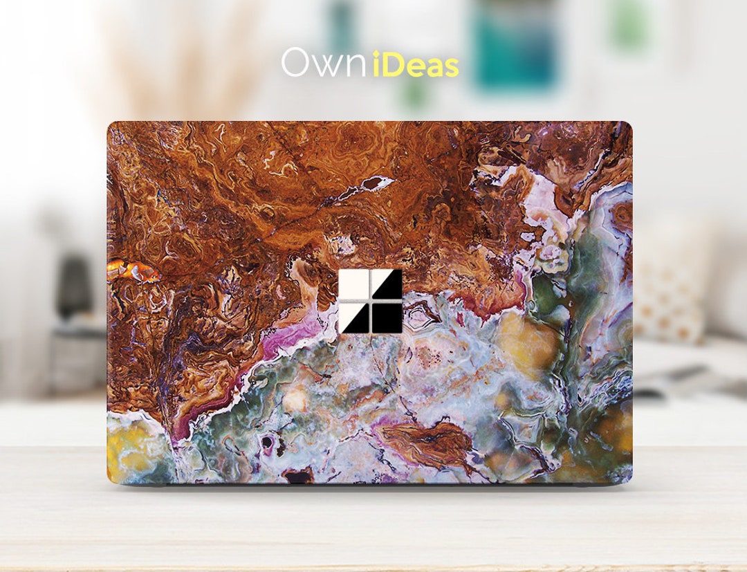 Surface Laptop Go 2 Skin, Personalized Gifts for Him, Marble Design ...