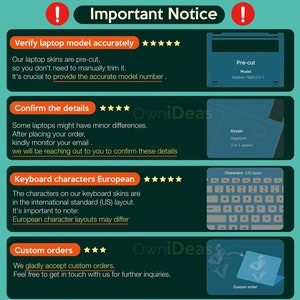 Dell Laptop Computer Custom Name Skin Sticker Personalized Unique Gifts ...