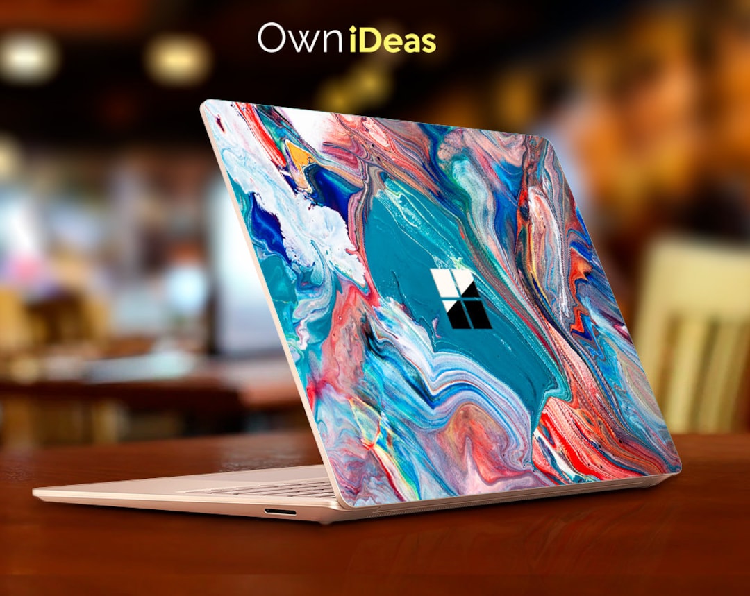 Microsoft Surface Book Skin, Personalized Gifts, Abstract Texture Design, Fits Surface Laptop 2 ...