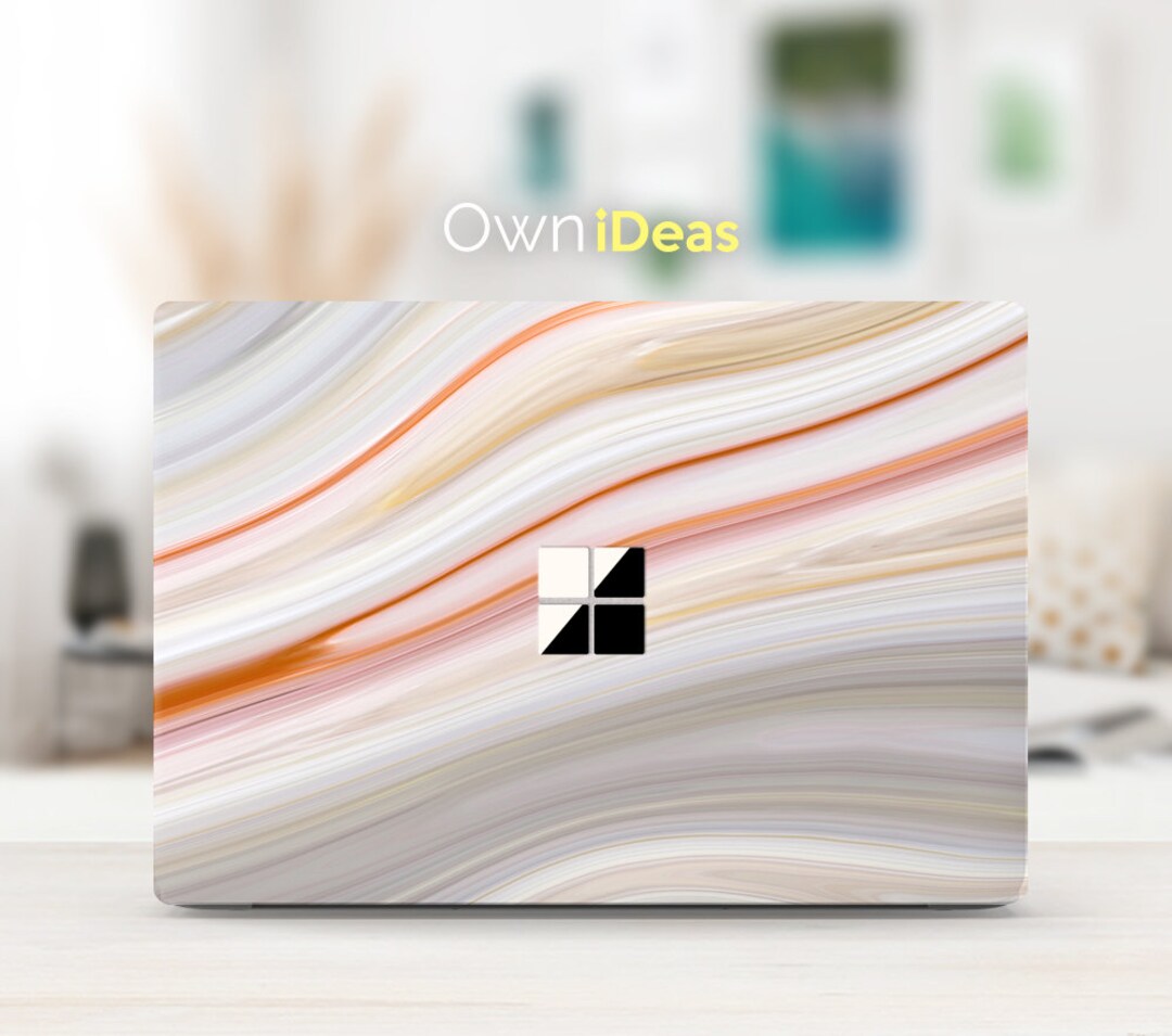 Surface Book Decal Pink Marble Texture Customizable Wedding Gifts for ...