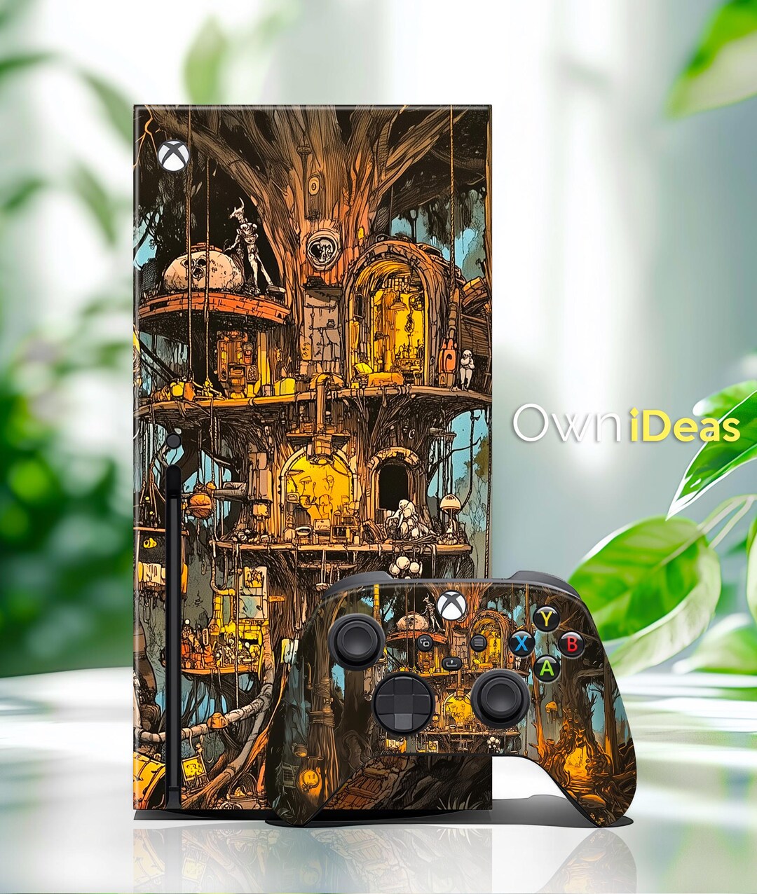 Xbox 360 Sticker Unique Tree House Design for Xbox Series X Xbox Series S Xbox One X Xbox One S ...