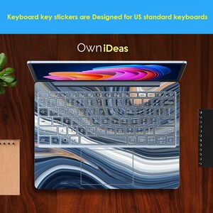 Surface Book Laptop Sticker Abstract Curve Customizable Personalized ...