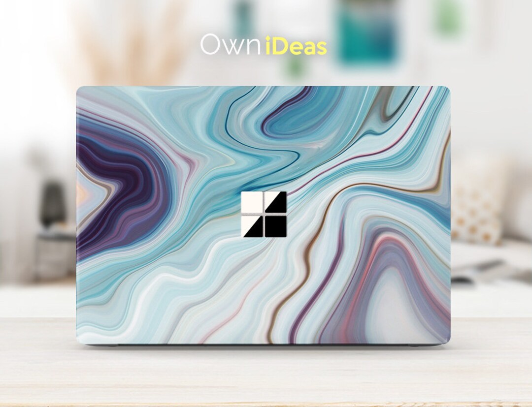 Personalized Gifts for Him, Surface Laptop Skin, Unique Marble Style ...
