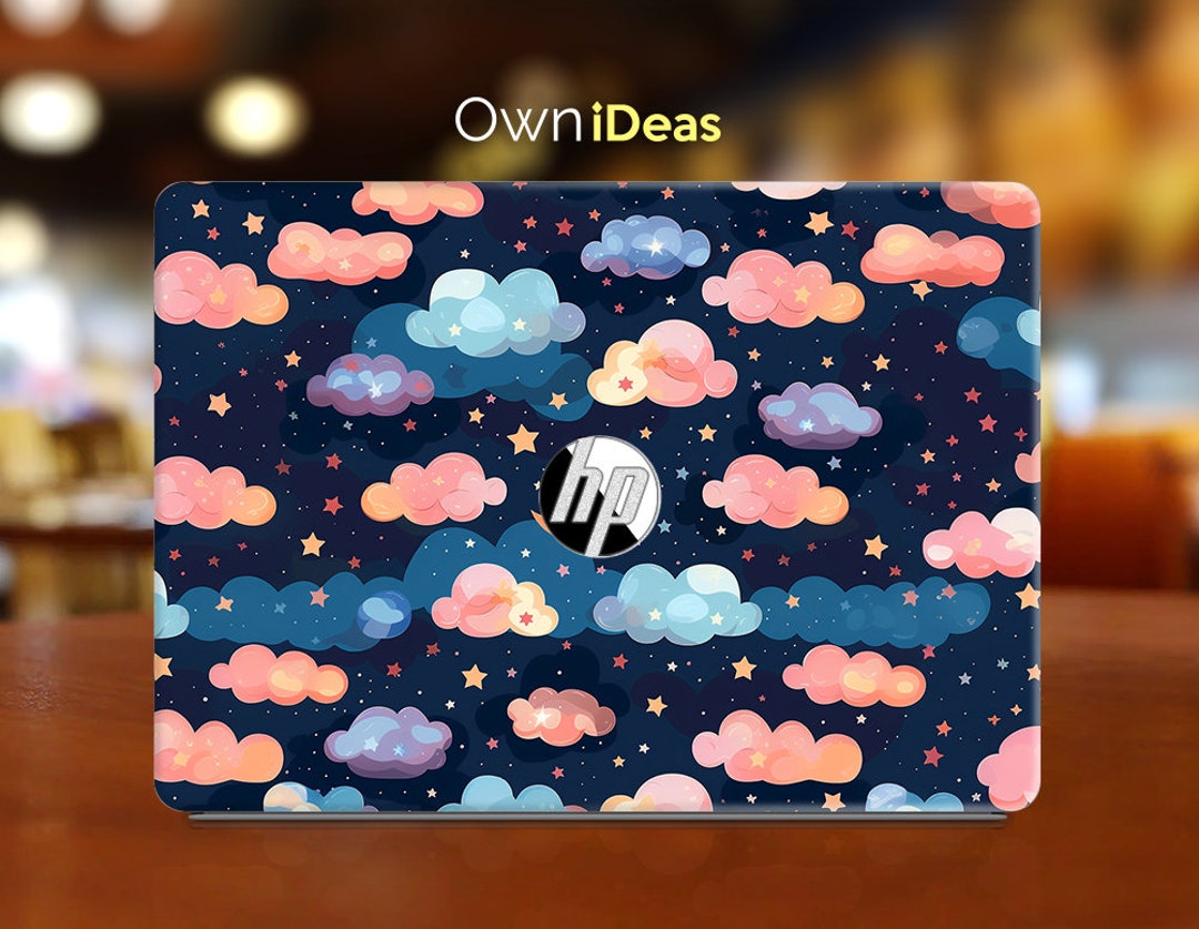 Hp Envy Skin Colorful Cute Clouds Patterns Design Personalized Art ...