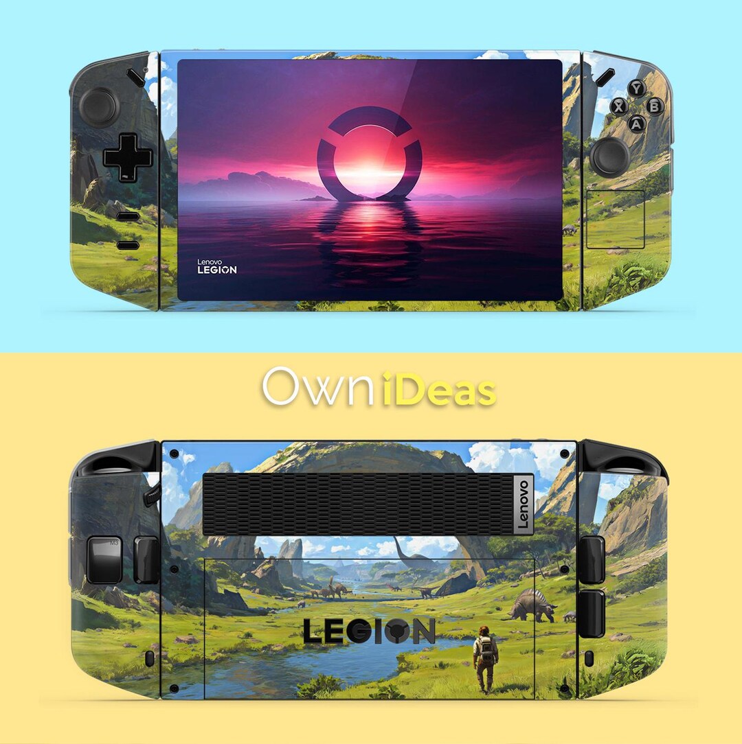Lenovo Legion Go Stickers With Clear Case Cute Prehistoric Paradise ...