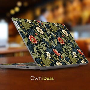 Lenovo Yoga Skin Convertible Laptop Green Aesthetic Flowers ...
