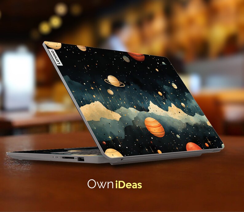 Lenovo Skin Personal Computer Black Planet Design Custom Decal ...