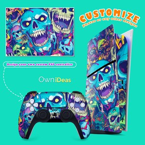 Custom Playstation 5 Pro Skin Marble Design Customizable Personalized ...