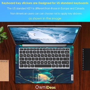 Lenovo Laptop Protective Sticker Night River Pattern Vinyl Sticker for ...