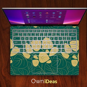 Hp Victus 15 Inch Skins , Green Florals Personalized Gift, Fits HP ...