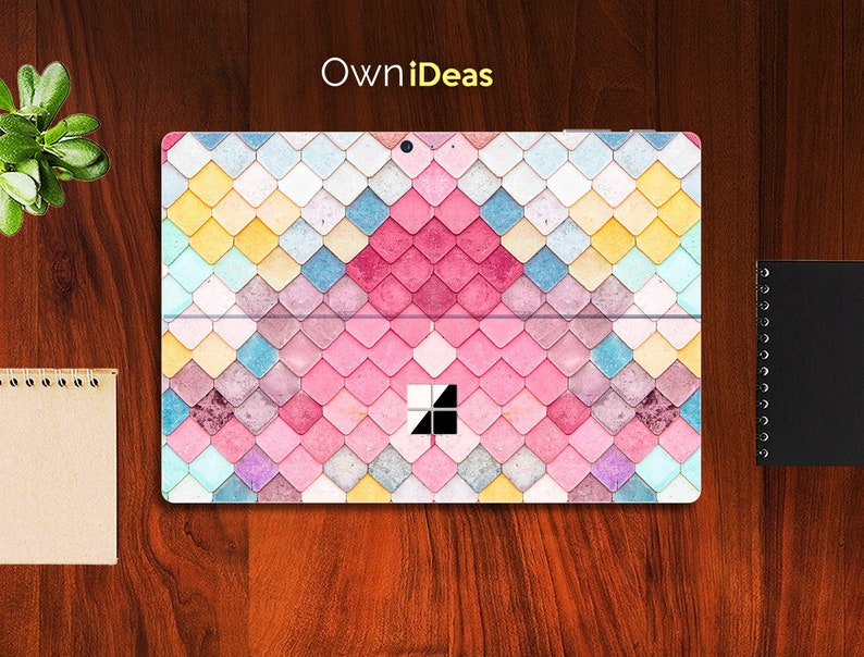 Microsoft Surface Go 2 Skin, Geometric Patterns Design, Personalized ...