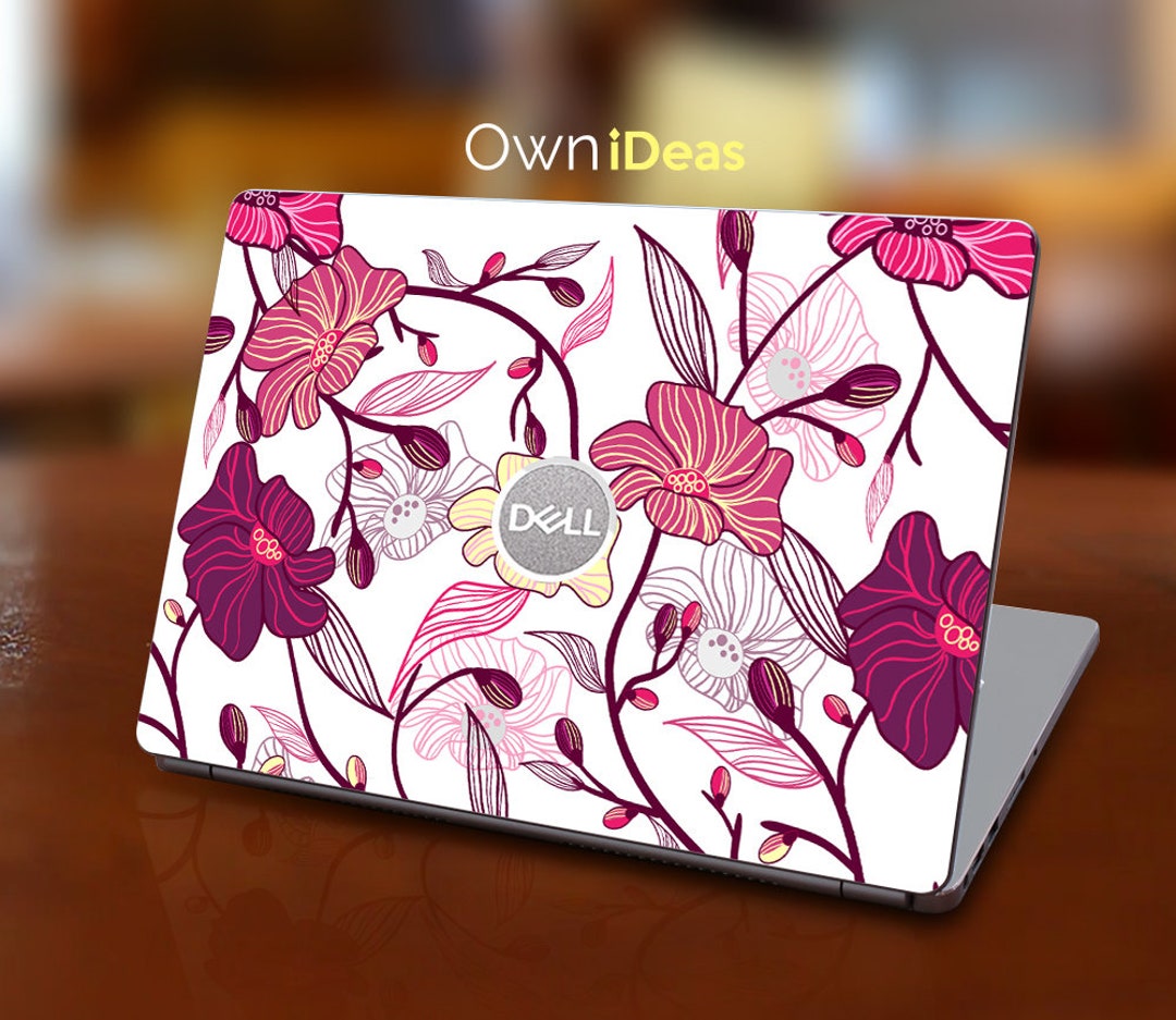 Dell Laptop Skin, Pink Pattern Design Personalized Customizable Gift ...