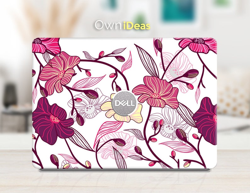 Dell Laptop Skin, Pink Pattern Design Personalized Customizable Gift ...