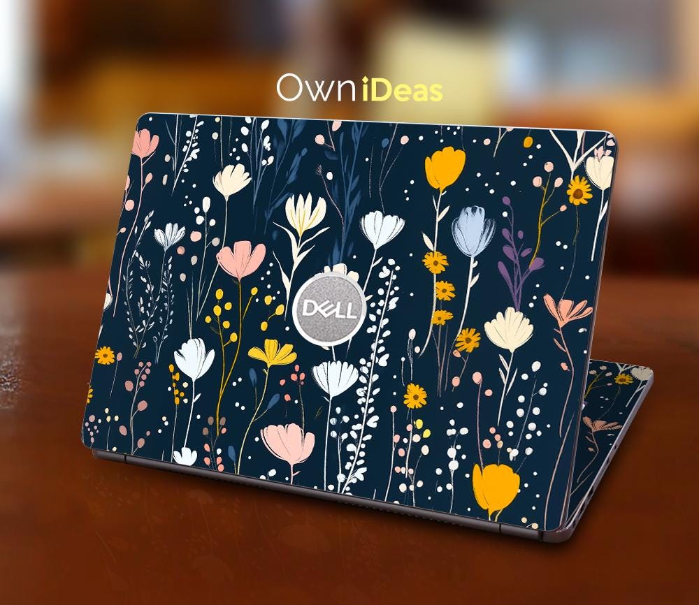 Dell Latitude Laptop Accessories Flower Design Custom Personalized Gift ...