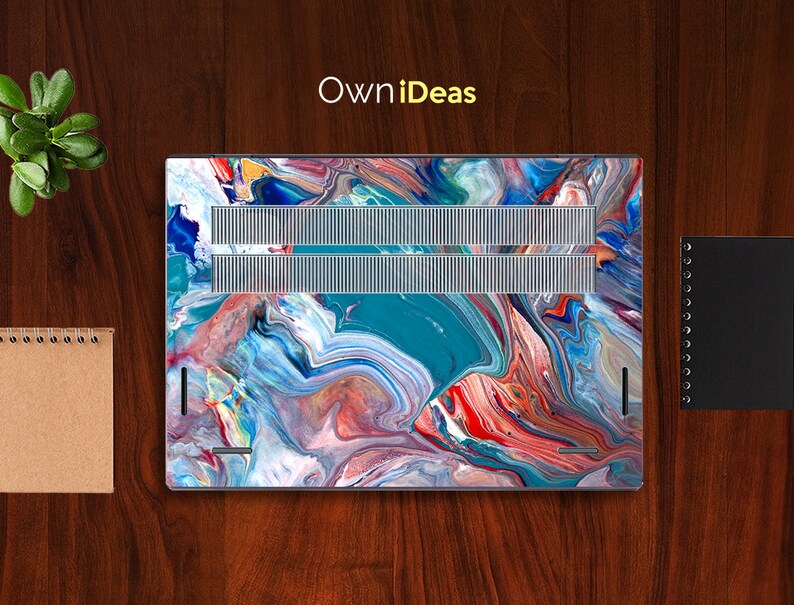Dell Laptop Cover Skins Art Vabstract Texture Design Decal Personalized ...