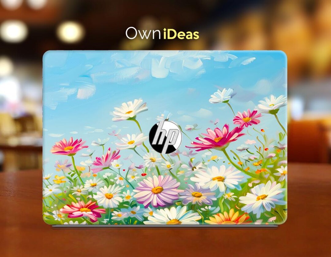 Hp Laptop Decal Colorful Flower Pattern Personalized Gift for Hp ...