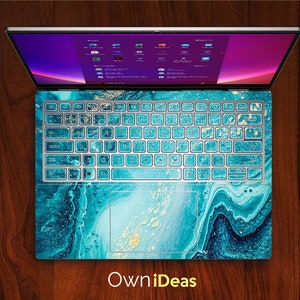 Hp Spectre Laptop Skin, Marble Texture Personalized Gift, Fits HP ...